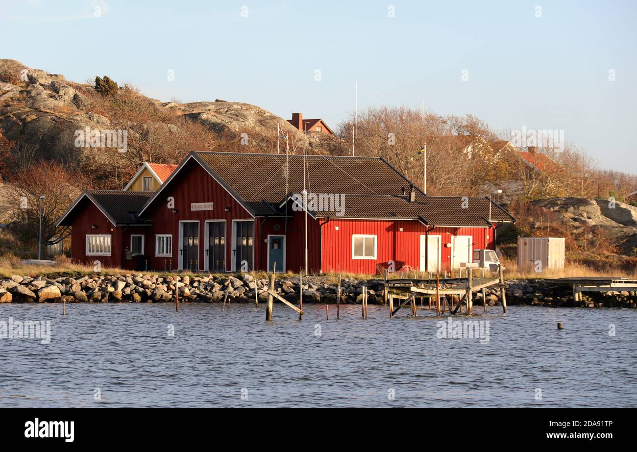 Fire Station at Donso in the Southern Archipelago of Gothenburg Stock ...