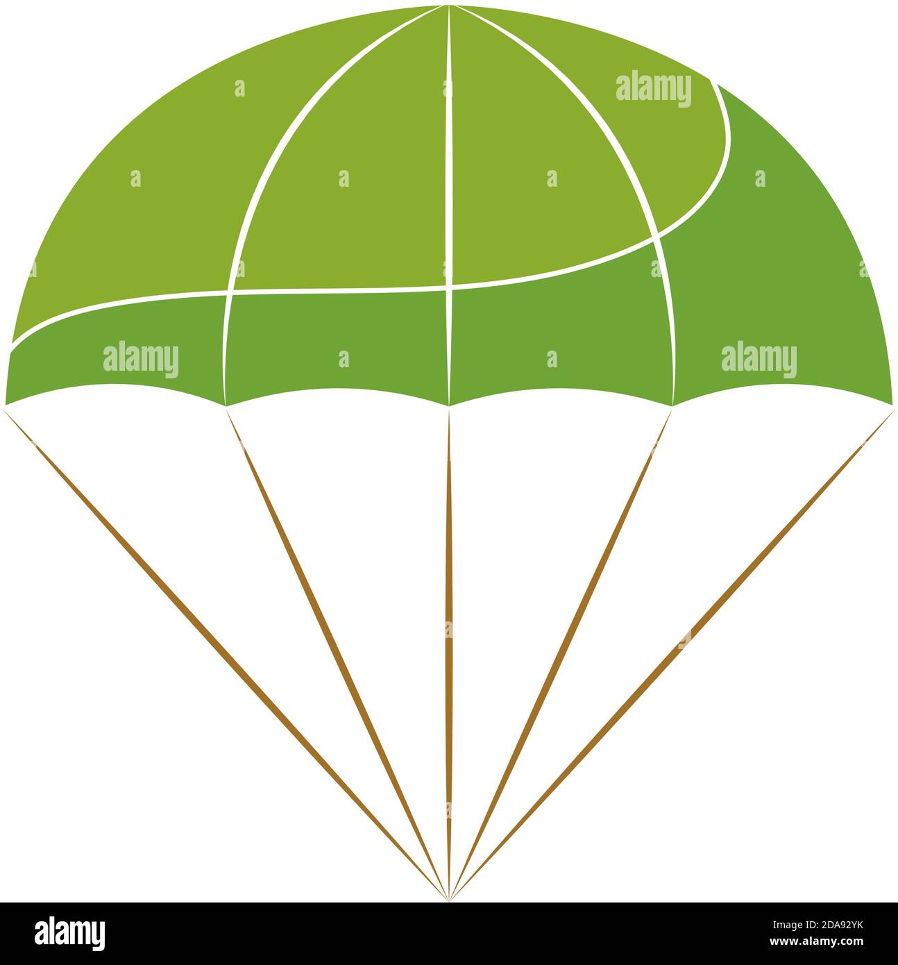 Isolated parachute soldier gun war icon- Vector Stock Vector Image ...