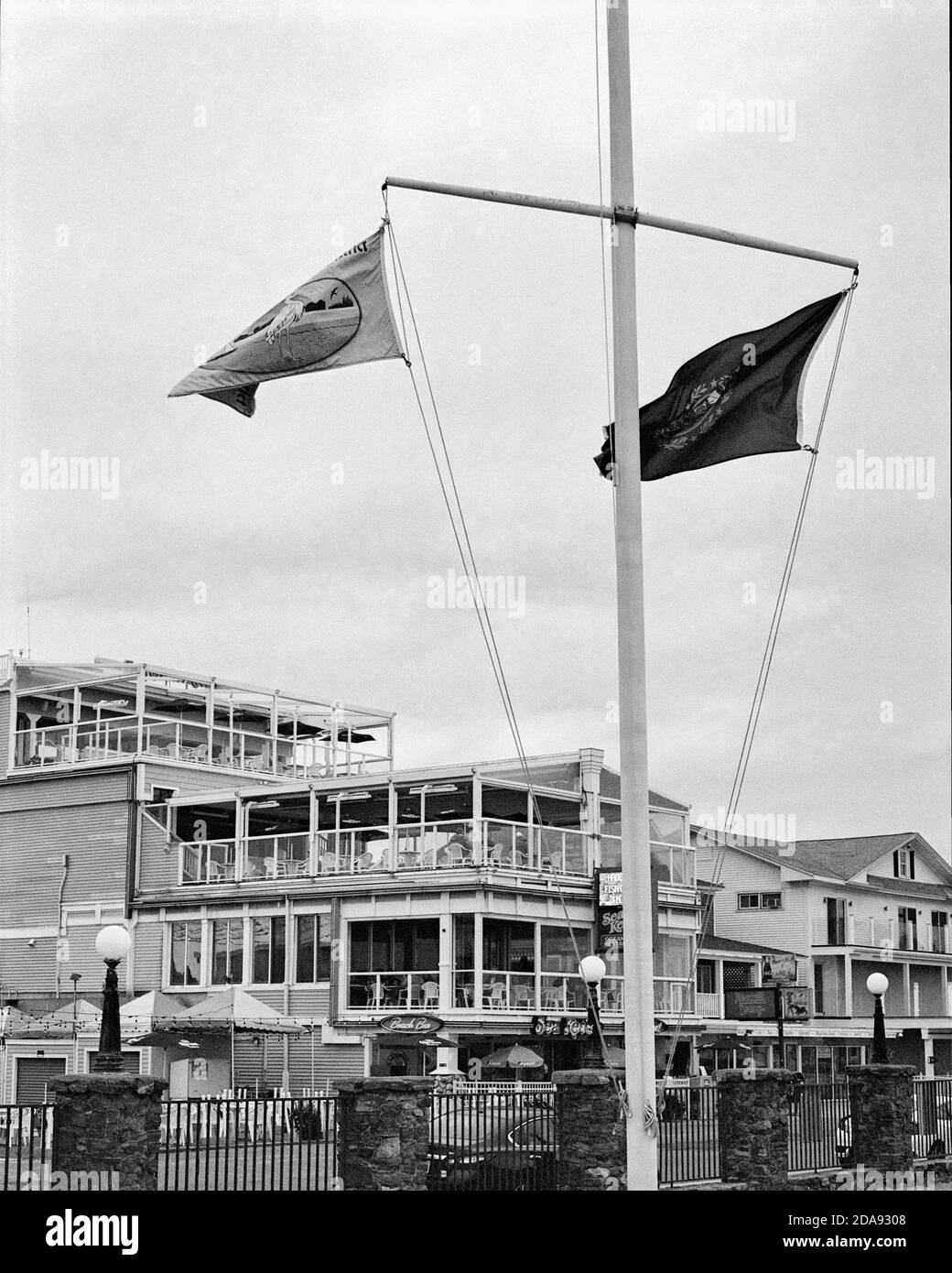 Old cross restaurant Black and White Stock Photos & Images - Alamy