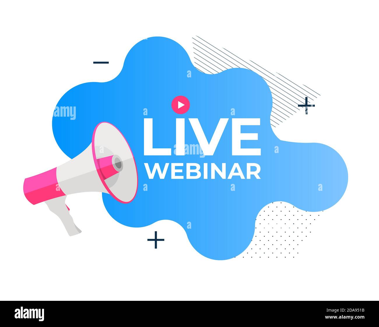 Live Webinar Sign Icon Illustration Stock Photo - Alamy