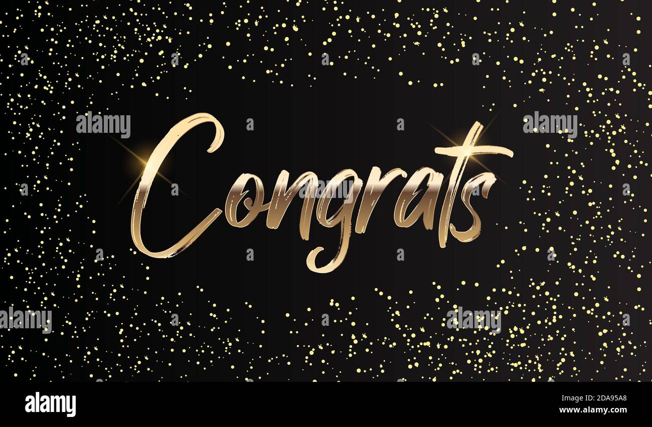 Congratulations abstract design template background. illustration Stock ...