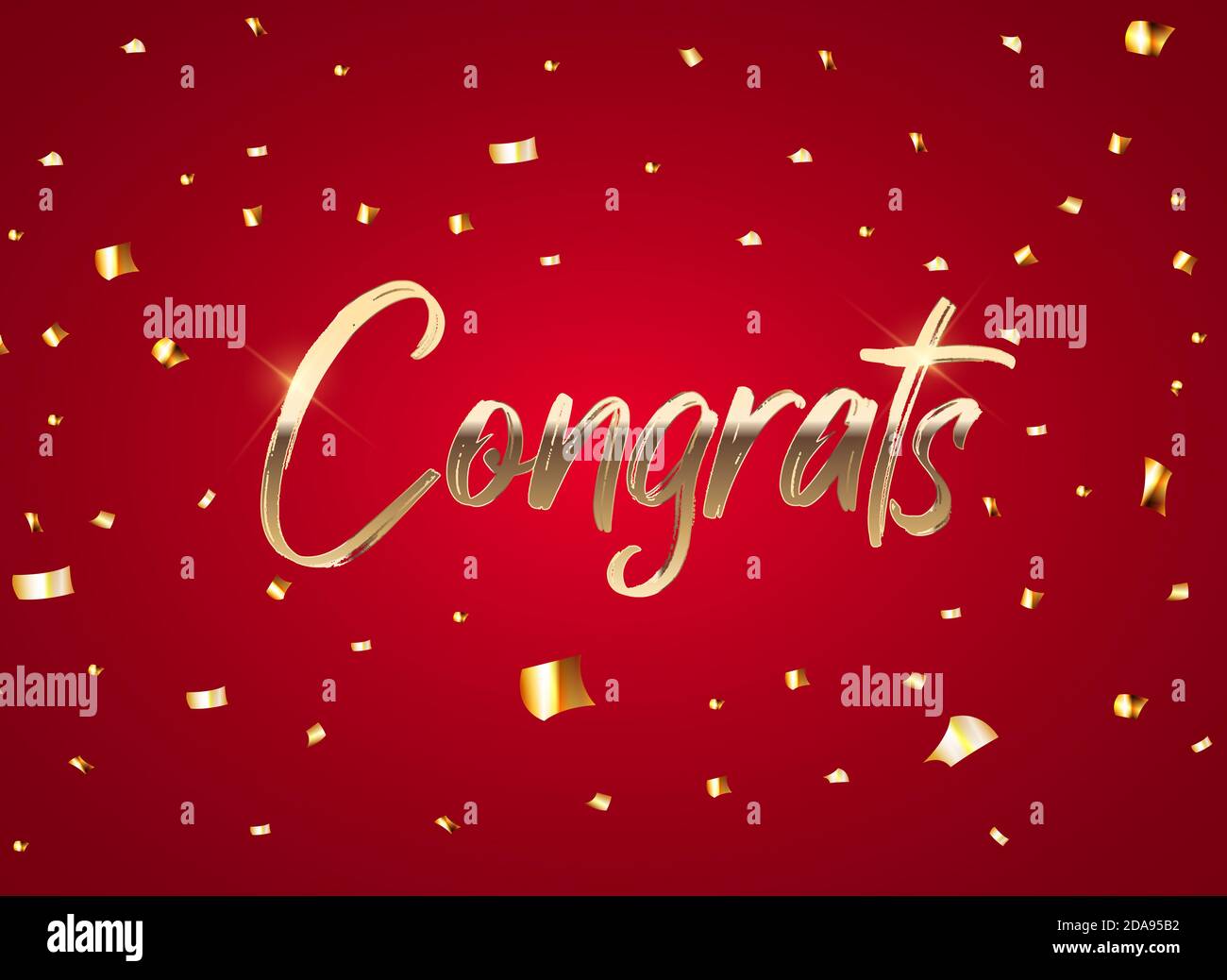 Congratulations abstract design template background. illustration Stock ...