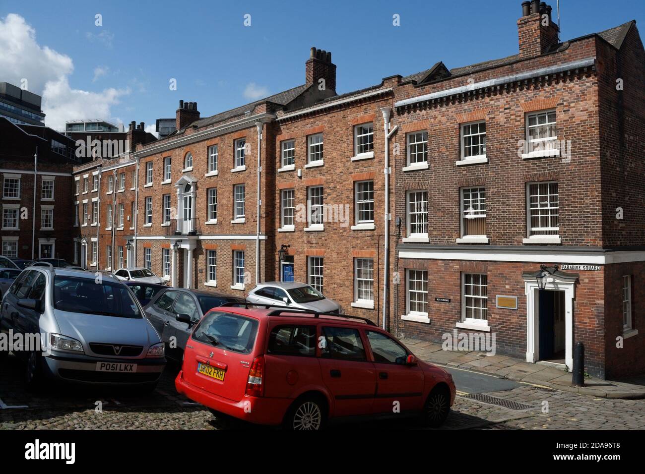 Paradise Square, conservation area Georgian buildings architecture in ...