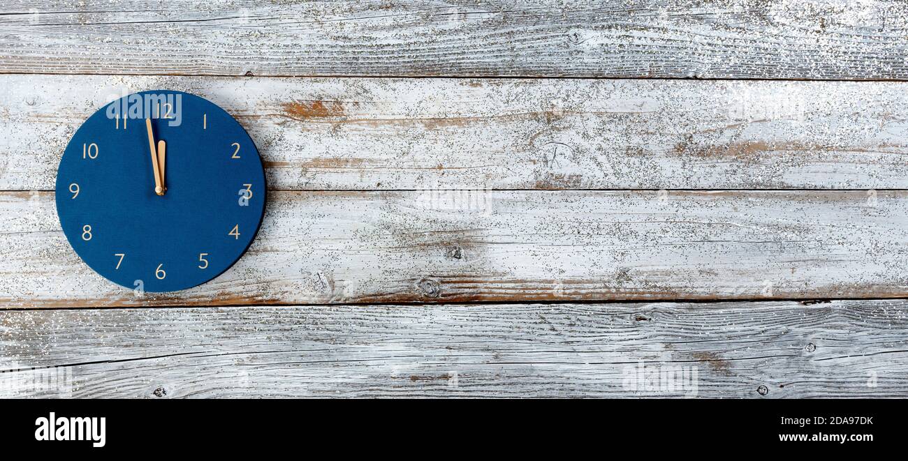 Midnight clock on white background hi-res stock photography and images ...