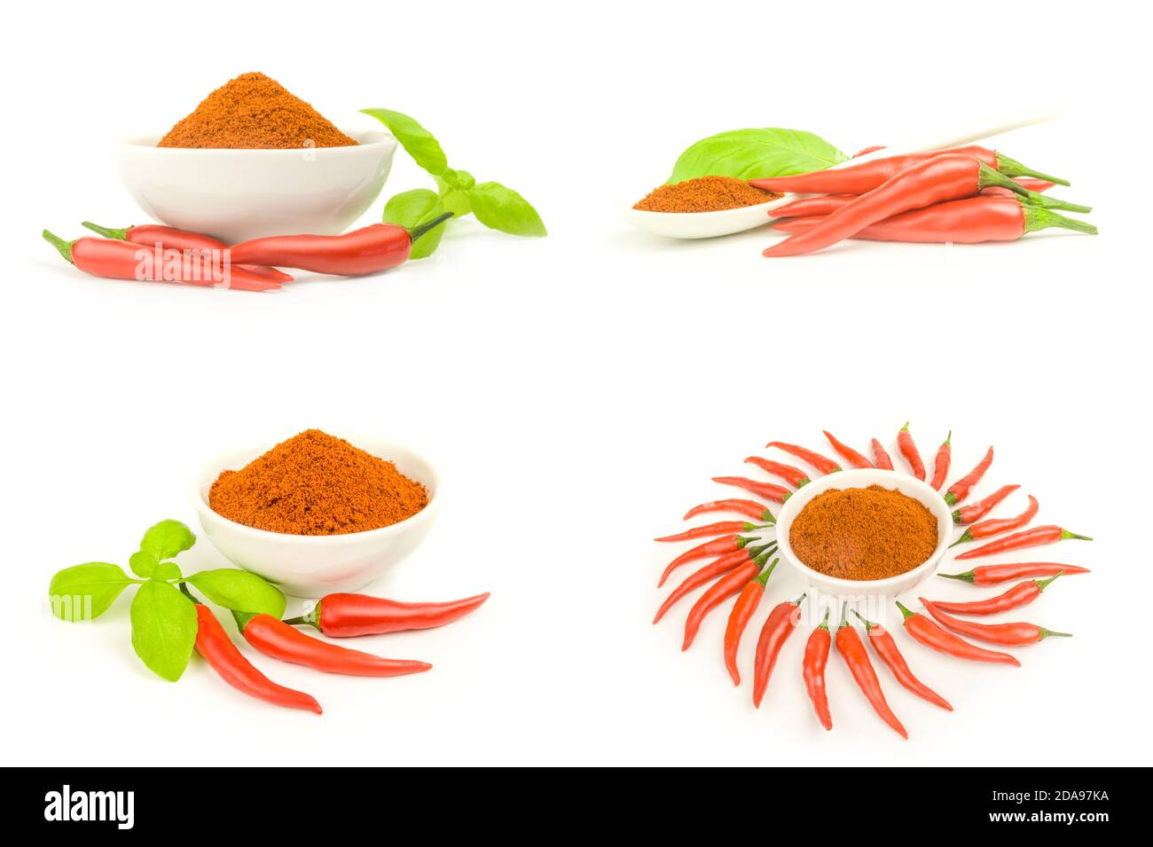 Collection of hot chili peppers Stock Photo - Alamy