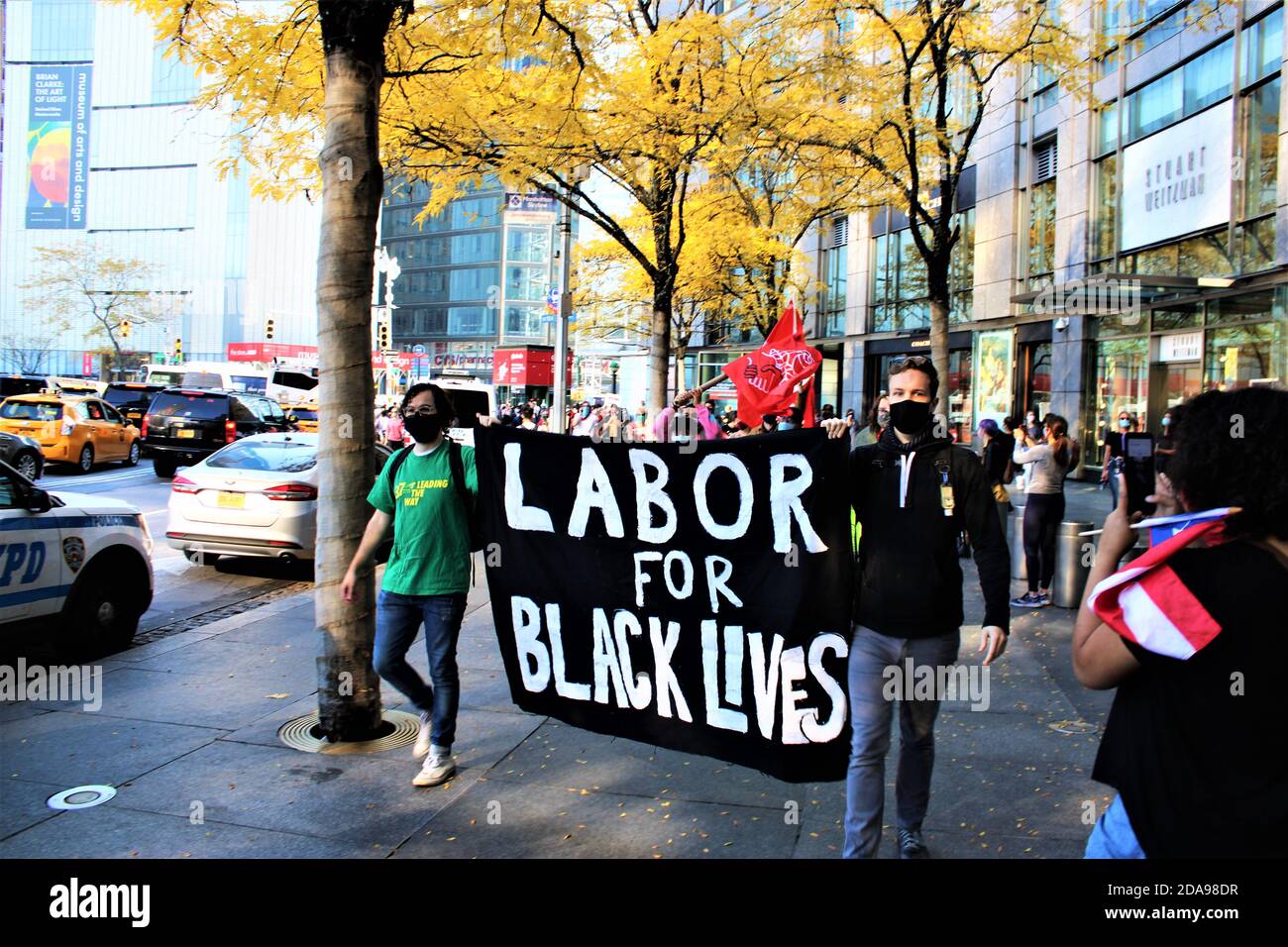 November 7, 2020-New York, N.Y. USA-New Yorkers celebrate Joe Biden and ...