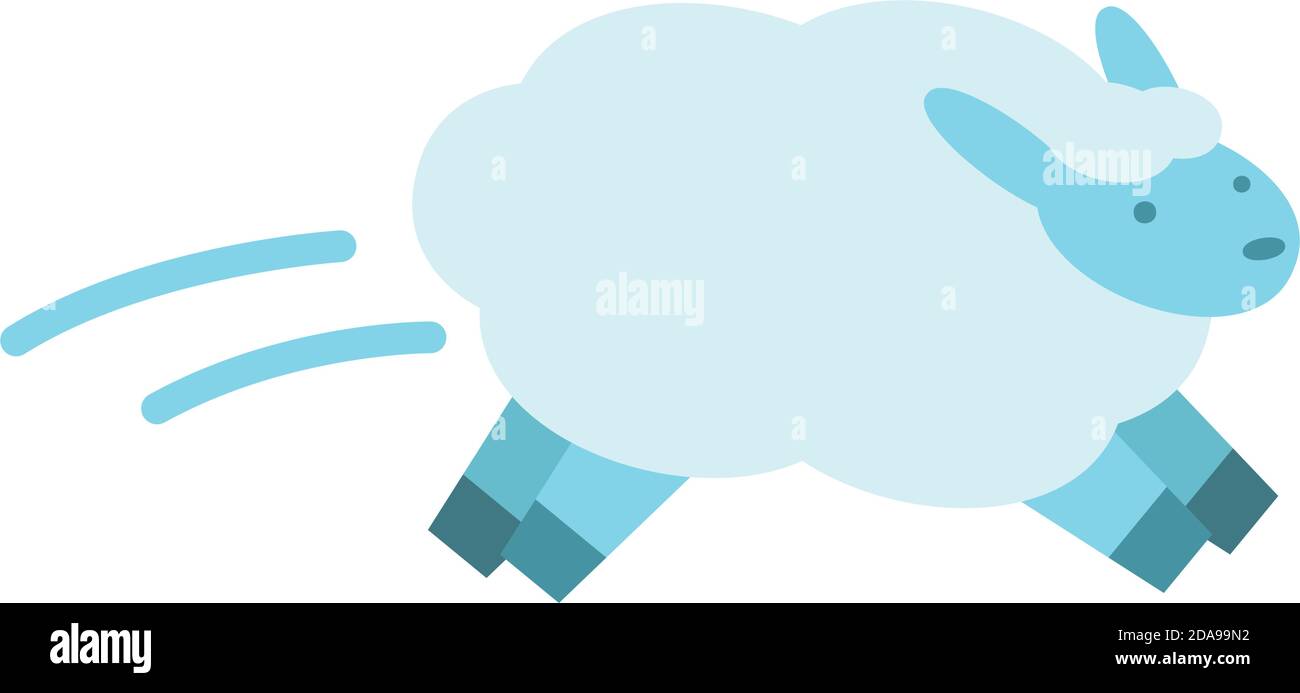 little sheep jumping isolated icon vector illustration design Stock ...