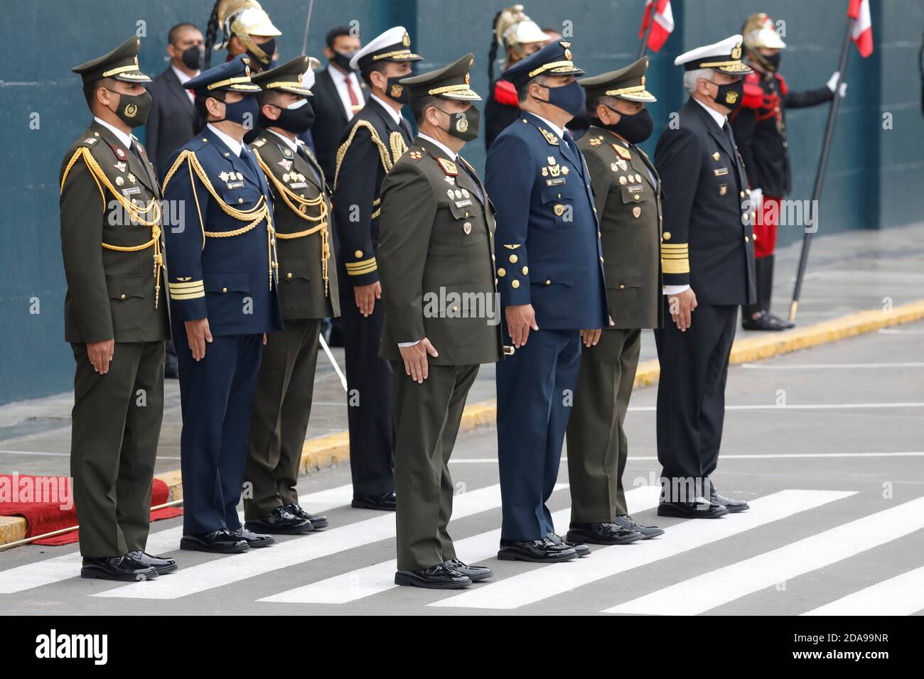 Lima, Peru. 10th Nov, 2020. Peruvian army forces general to attend the ...