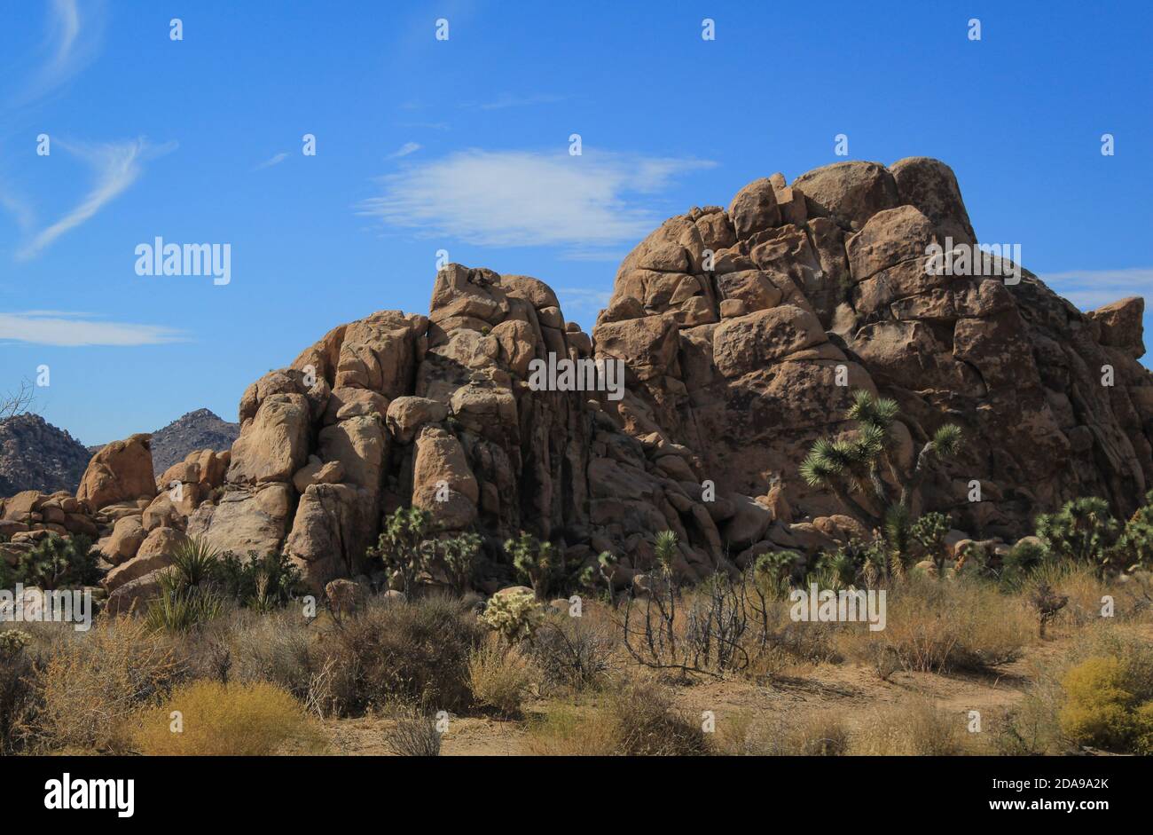 Rock Formations at Joshua Tree National Park, Southern California Stock ...