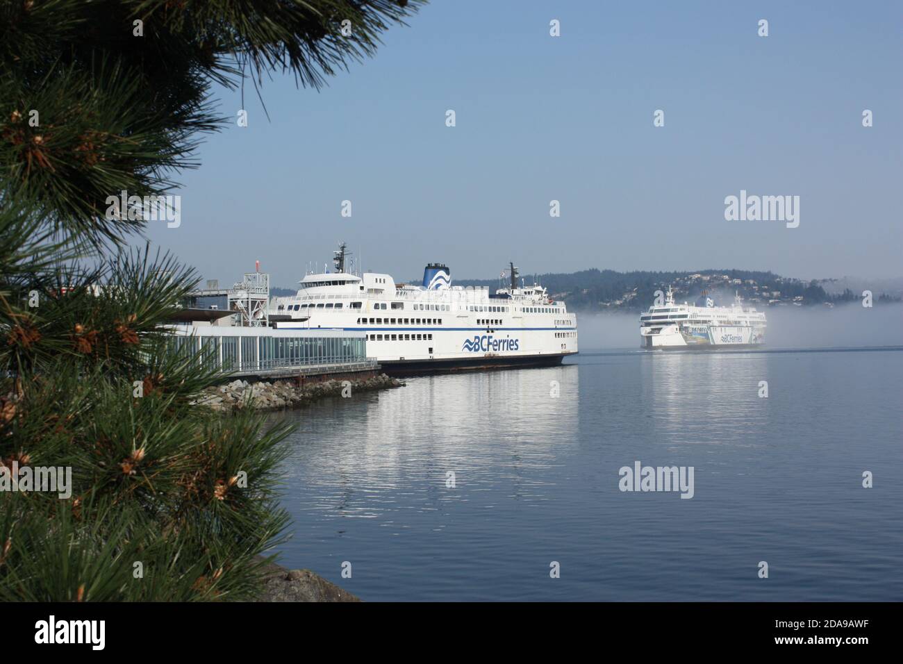 BC Ferries at the Departure Bay ferry terminal in Nanaimo on Vancouver ...