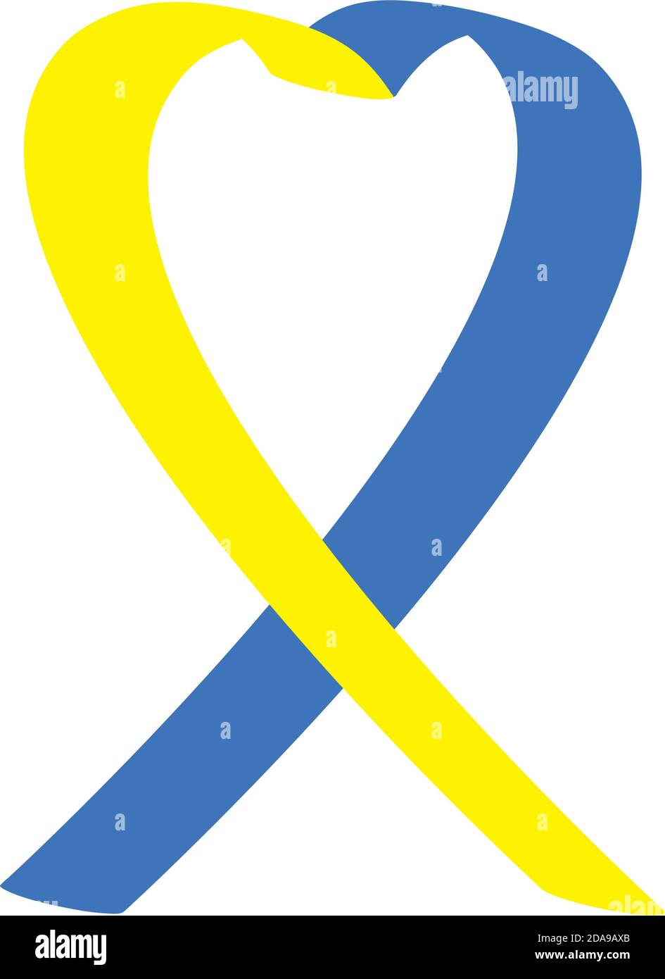 syndrome down ribbon campaign vector illustration design Stock Vector ...