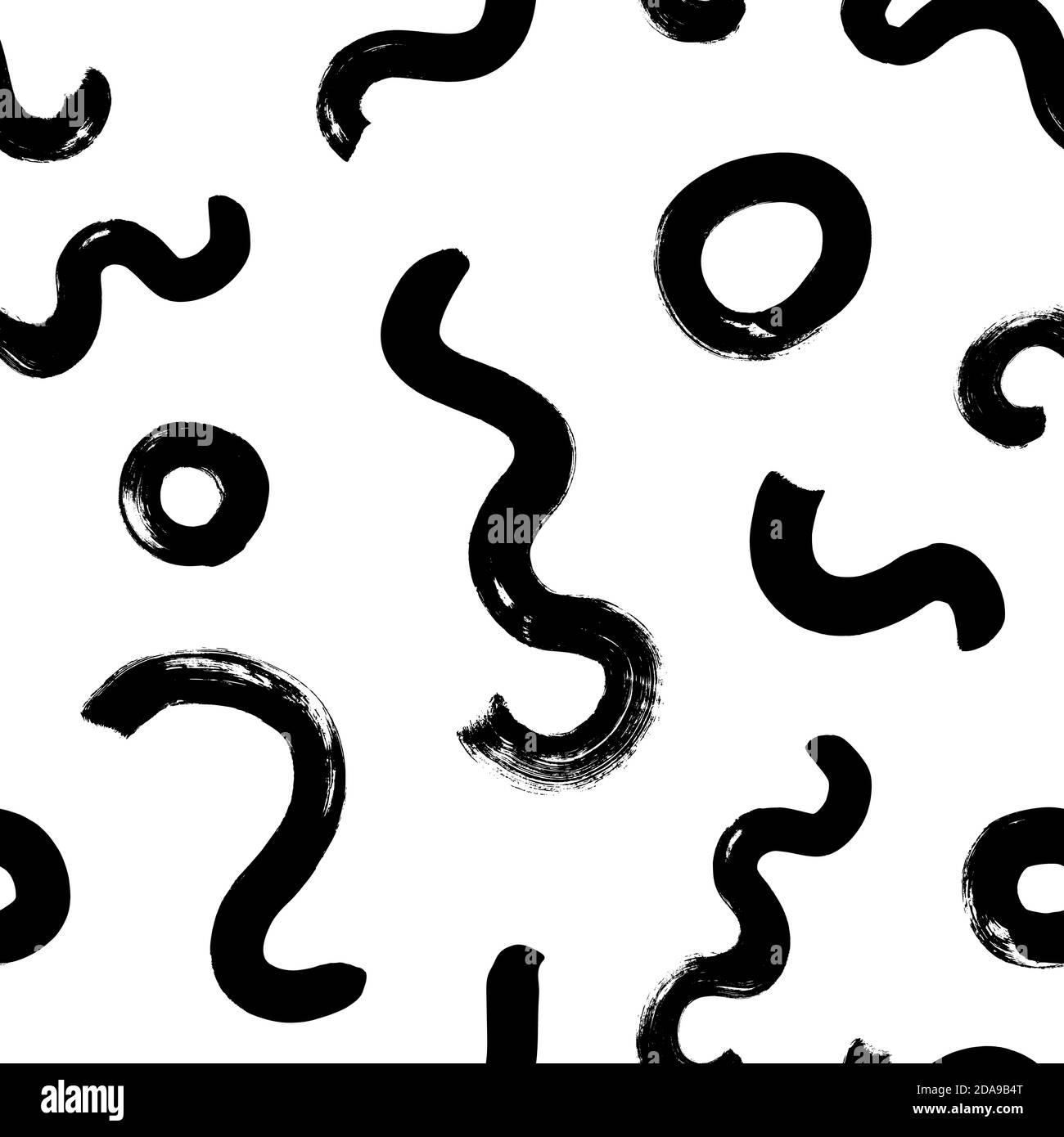 Curly grunge lines and brush strokes circles Stock Vector Image & Art ...
