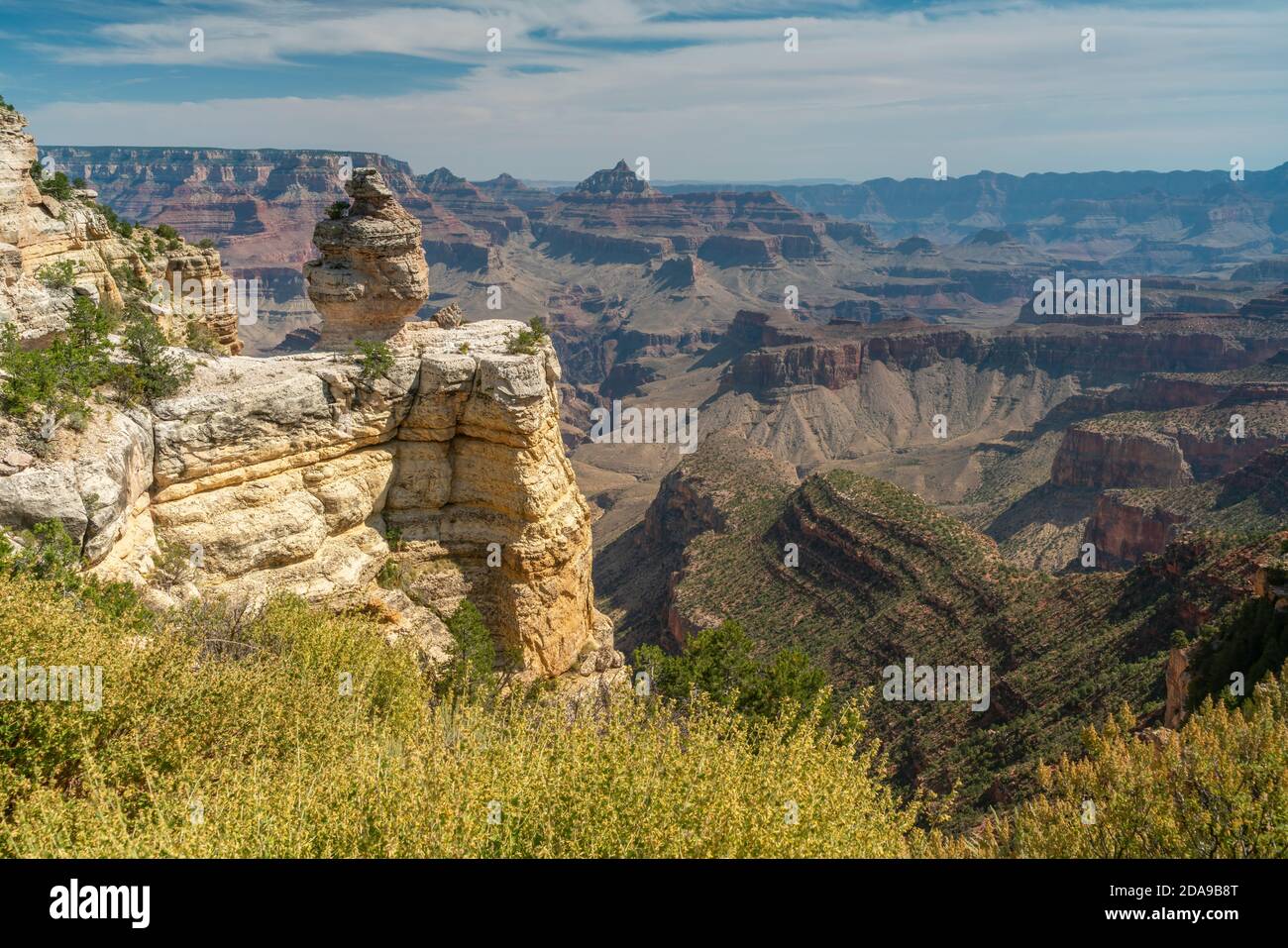 rock formation known as duck on a rock at the grand canyon national ...