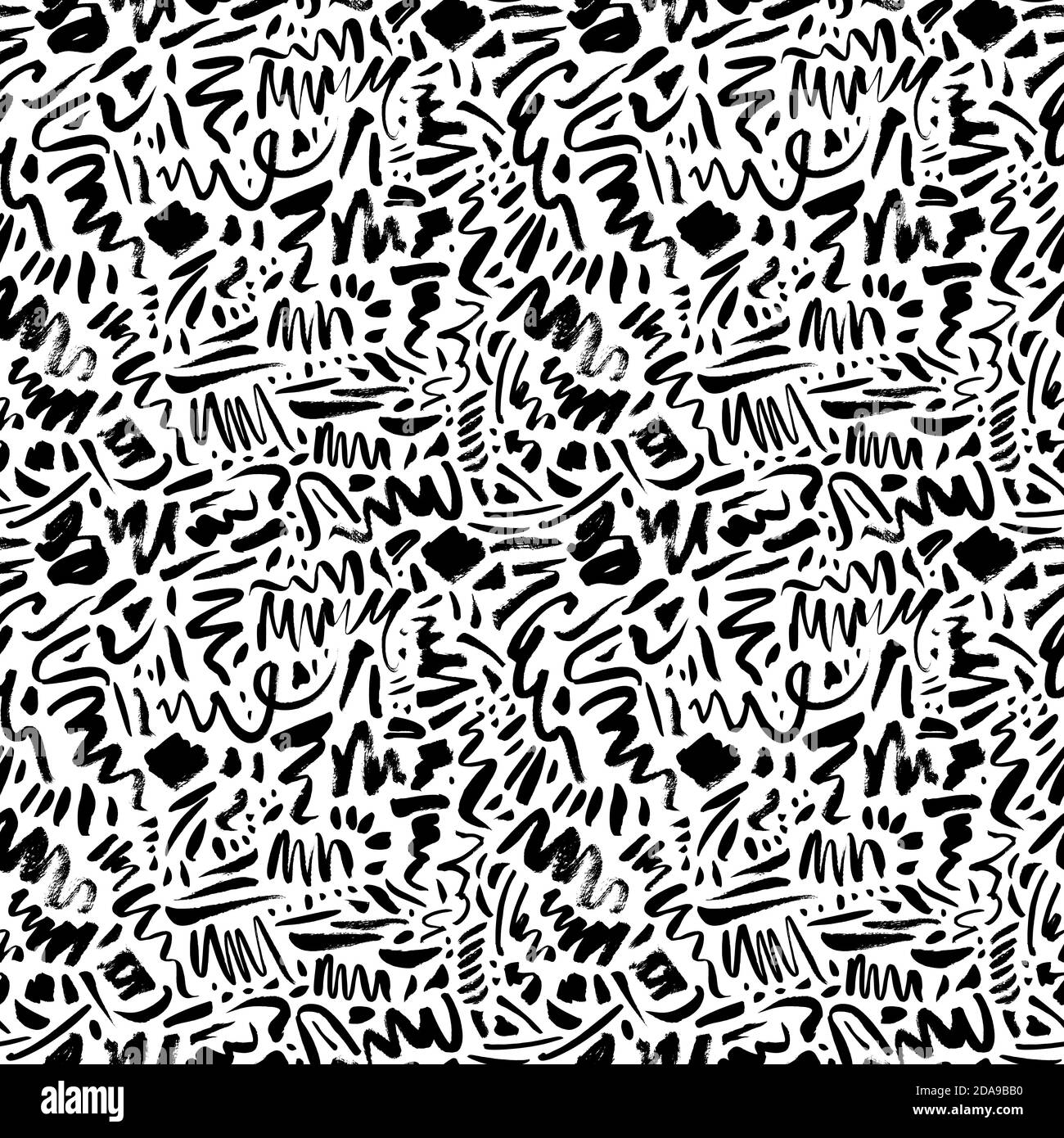 Doodle shapes and lines vector seamless pattern Stock Vector Image ...