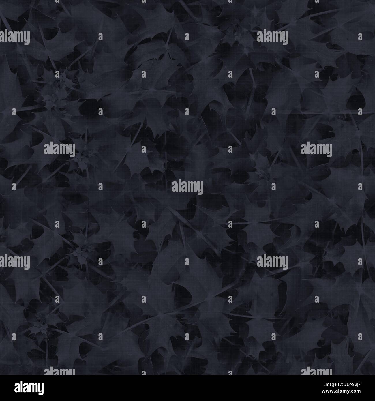 Dark moody almost black leaf seamless pattern Stock Photo - Alamy