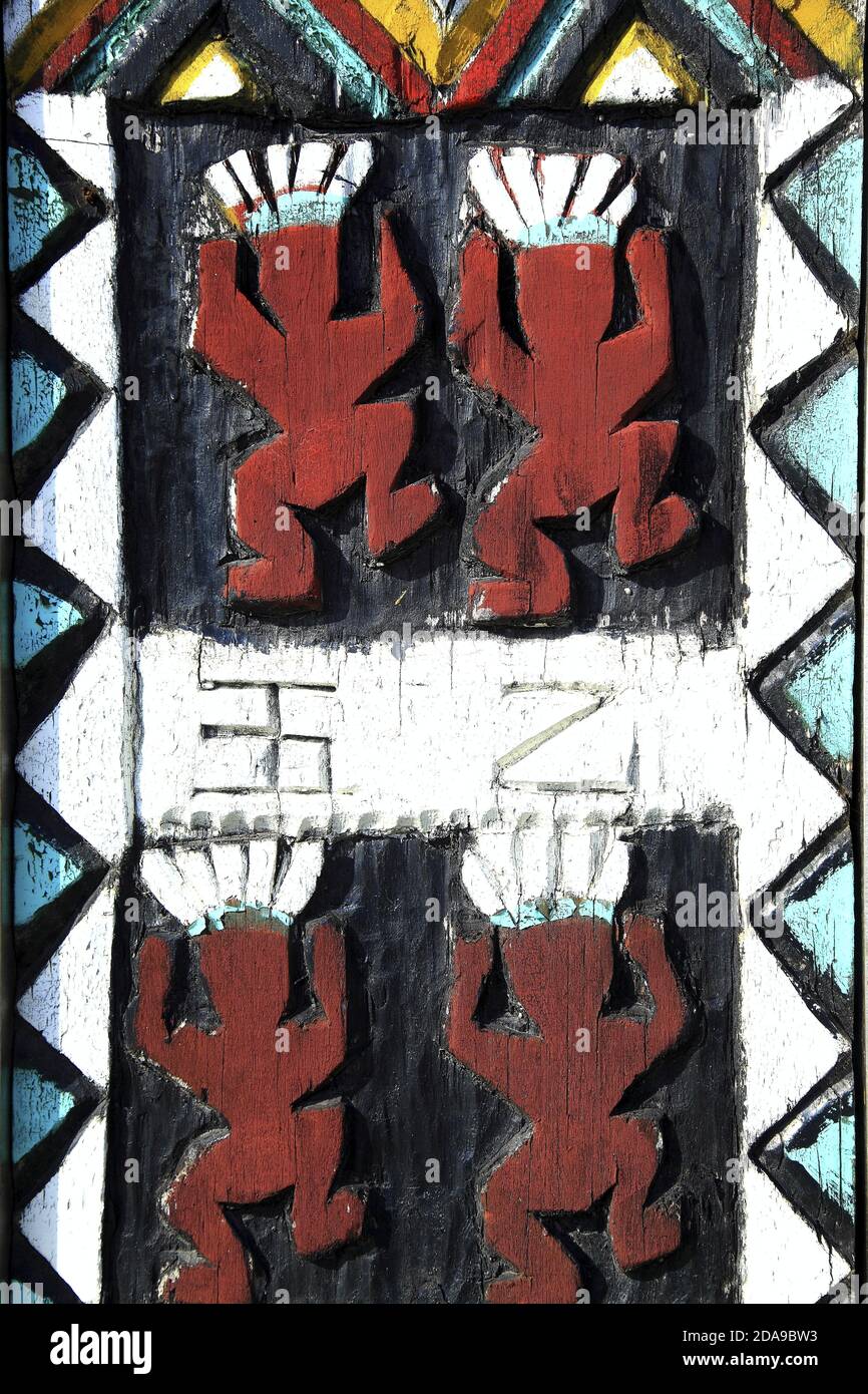 Woodcarving of ami tribe of aborigines of taiwan hi-res stock ...