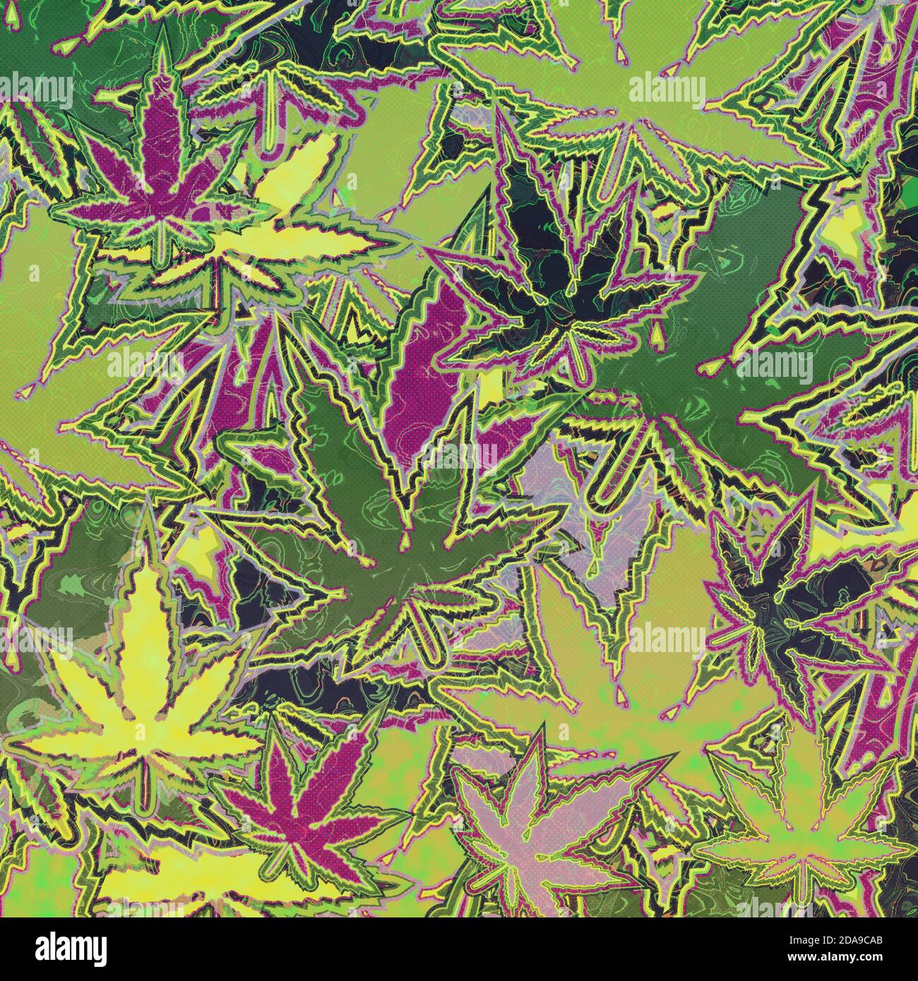 Trippy Weed Pattern