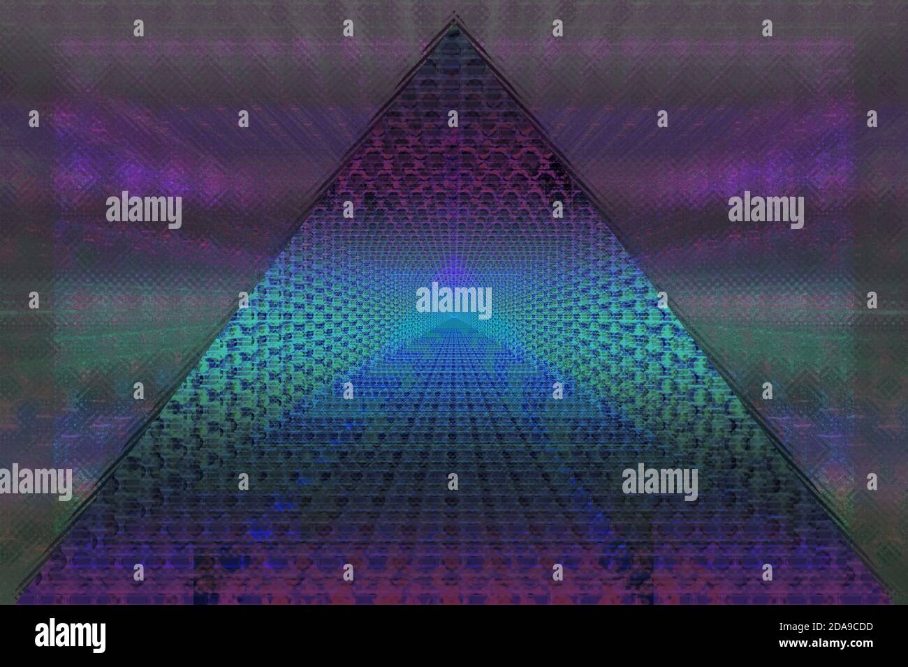 An abstract psychedelic triangle shape background image Stock Photo - Alamy