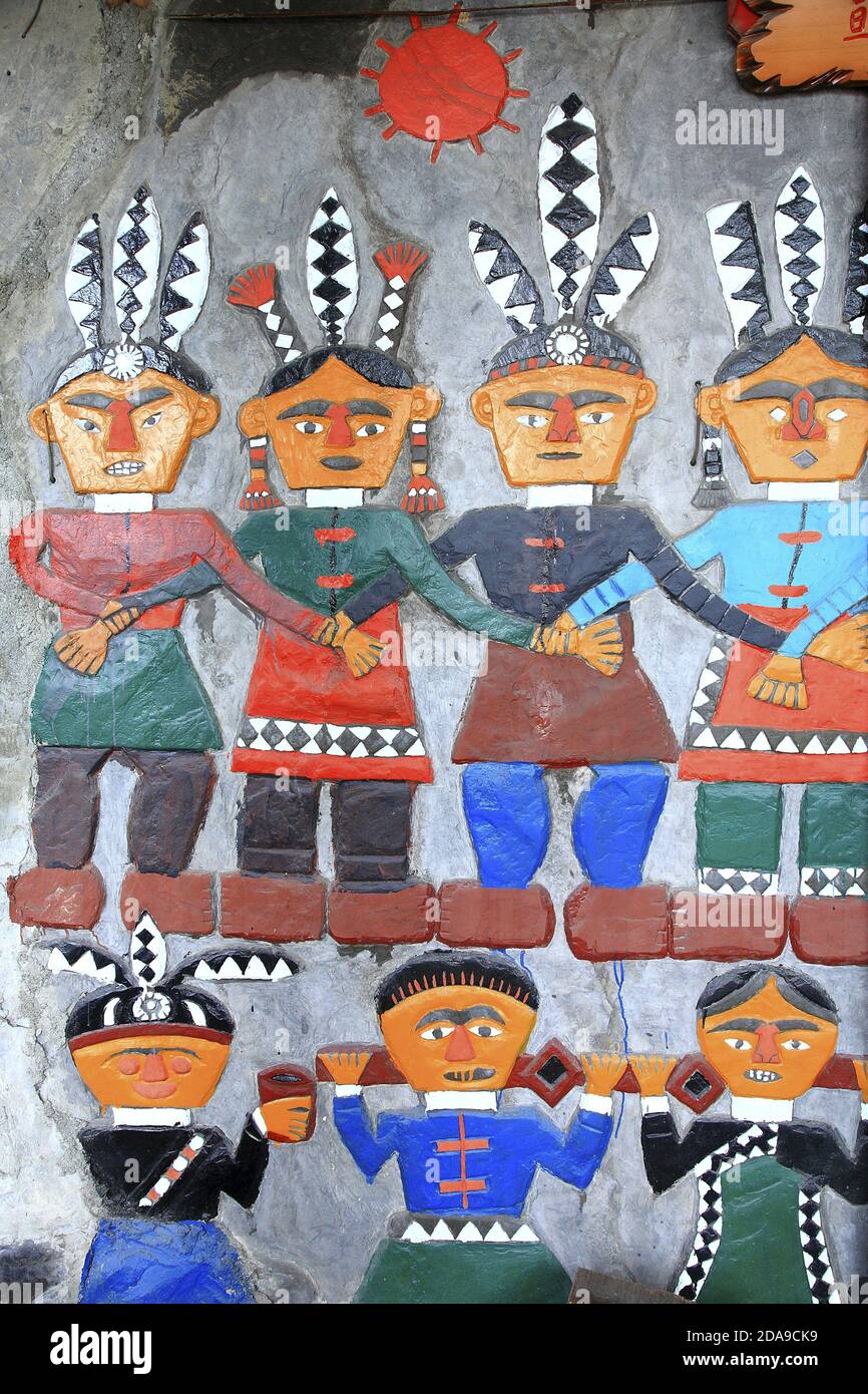 Paiwan stone engraving of aborigines of taiwan hi-res stock photography ...