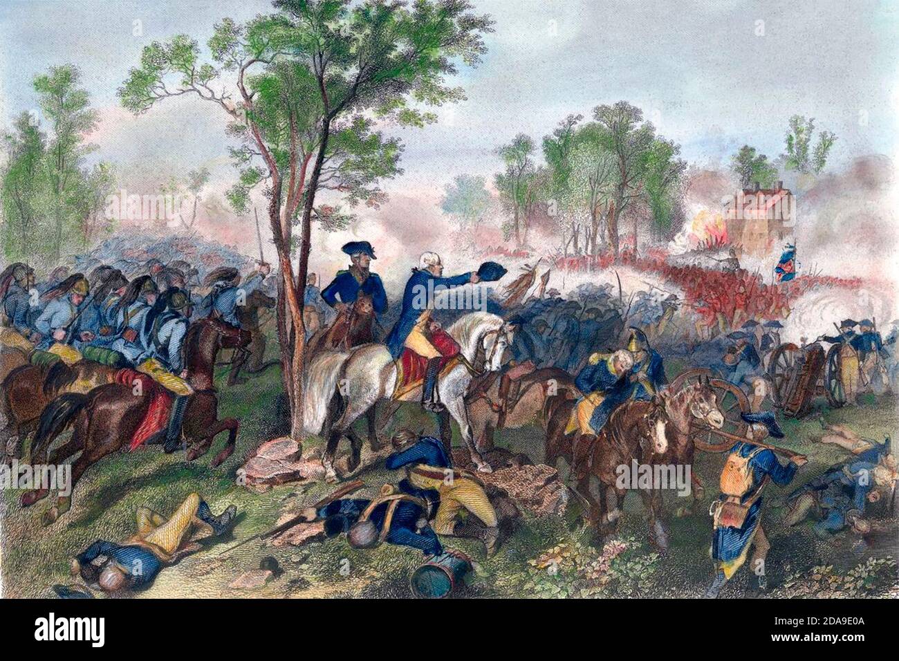 Battle of Eutaw Springs, September 8, 1781, during the American ...