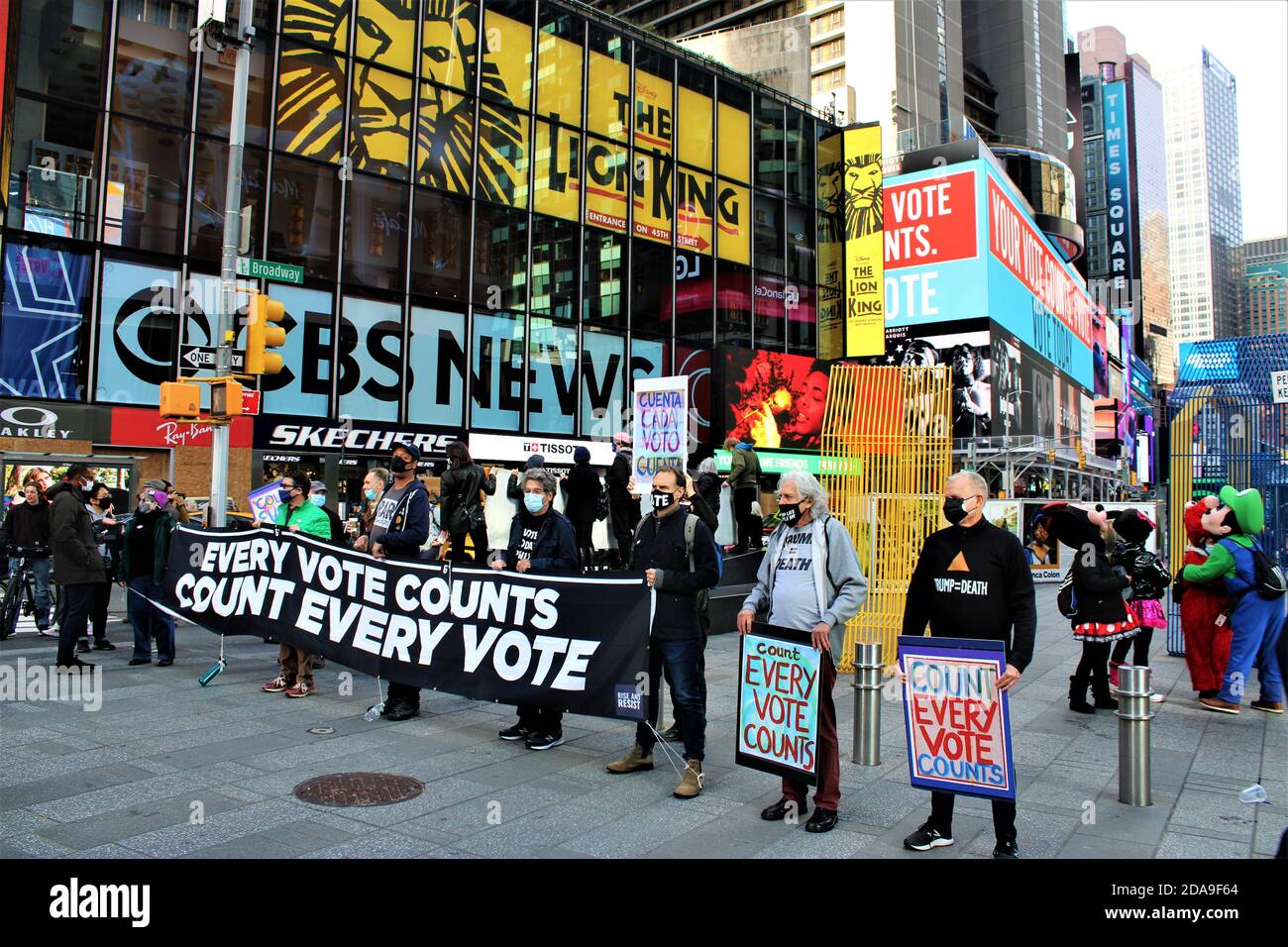 November 3rd 2020 - New York City - "Count Every Vote, Every Vote ...