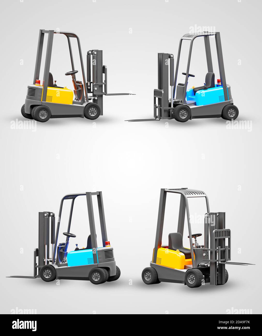 Forklifts are carrier vehicles used in industrial applications or for ...