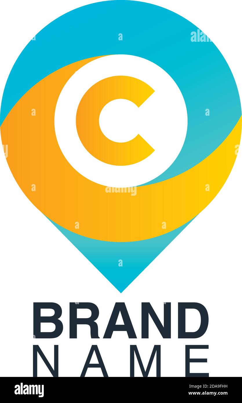brand name emblem with letter c vector illustration design Stock Vector ...