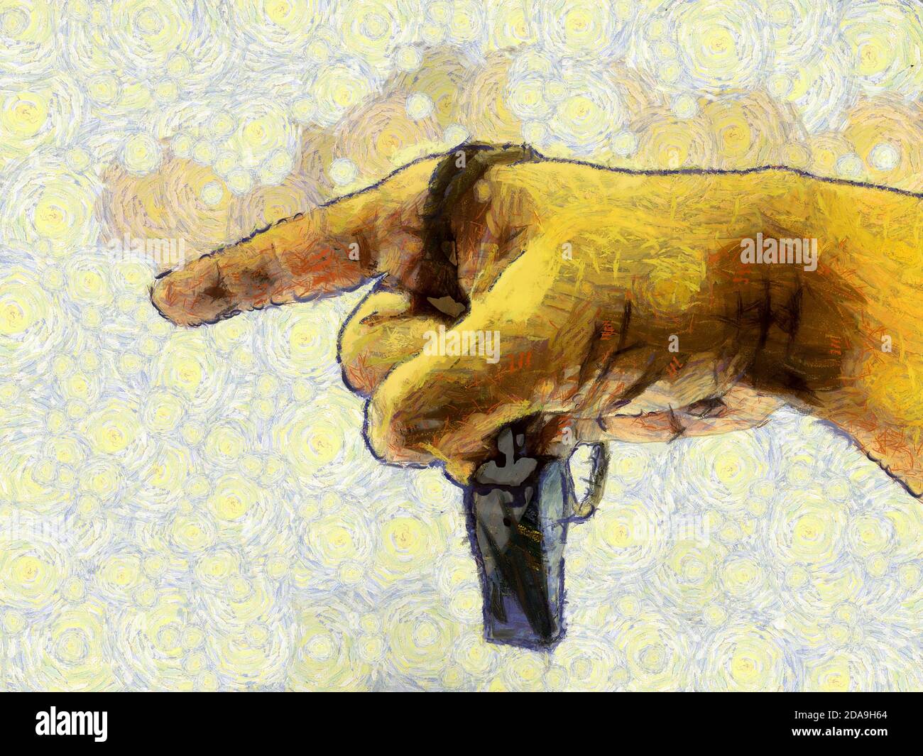 Men's hands holding whistle in various poses Illustrations creates an ...