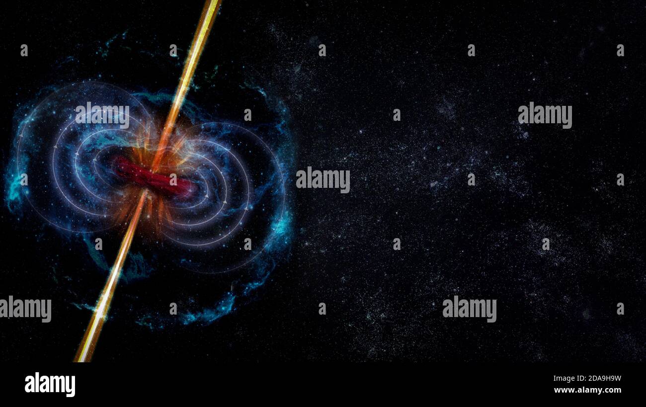 Abstract space wallpaper. Black hole with infinity curves lines in ...