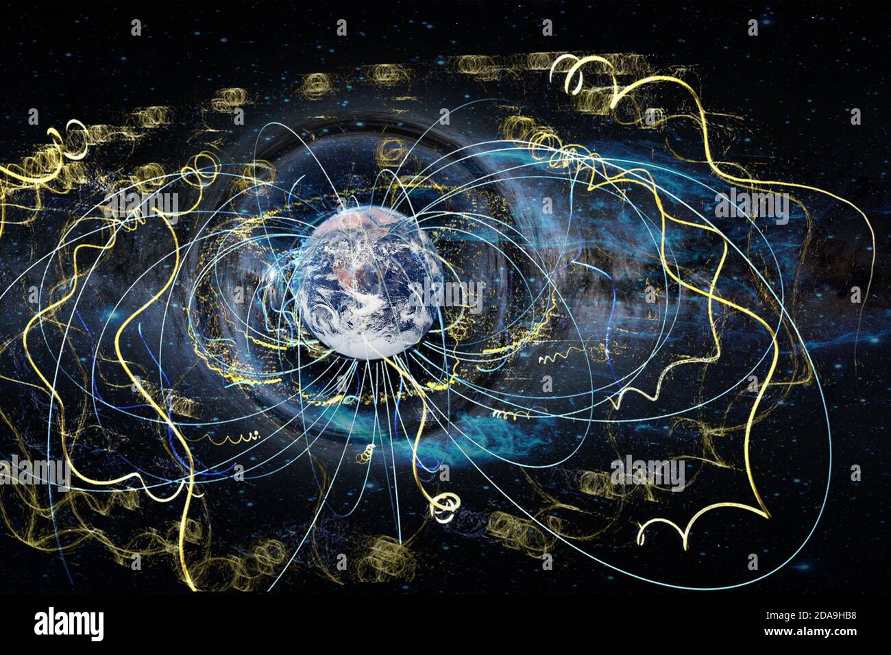 Planet grid net galaxy hi-res stock photography and images - Alamy