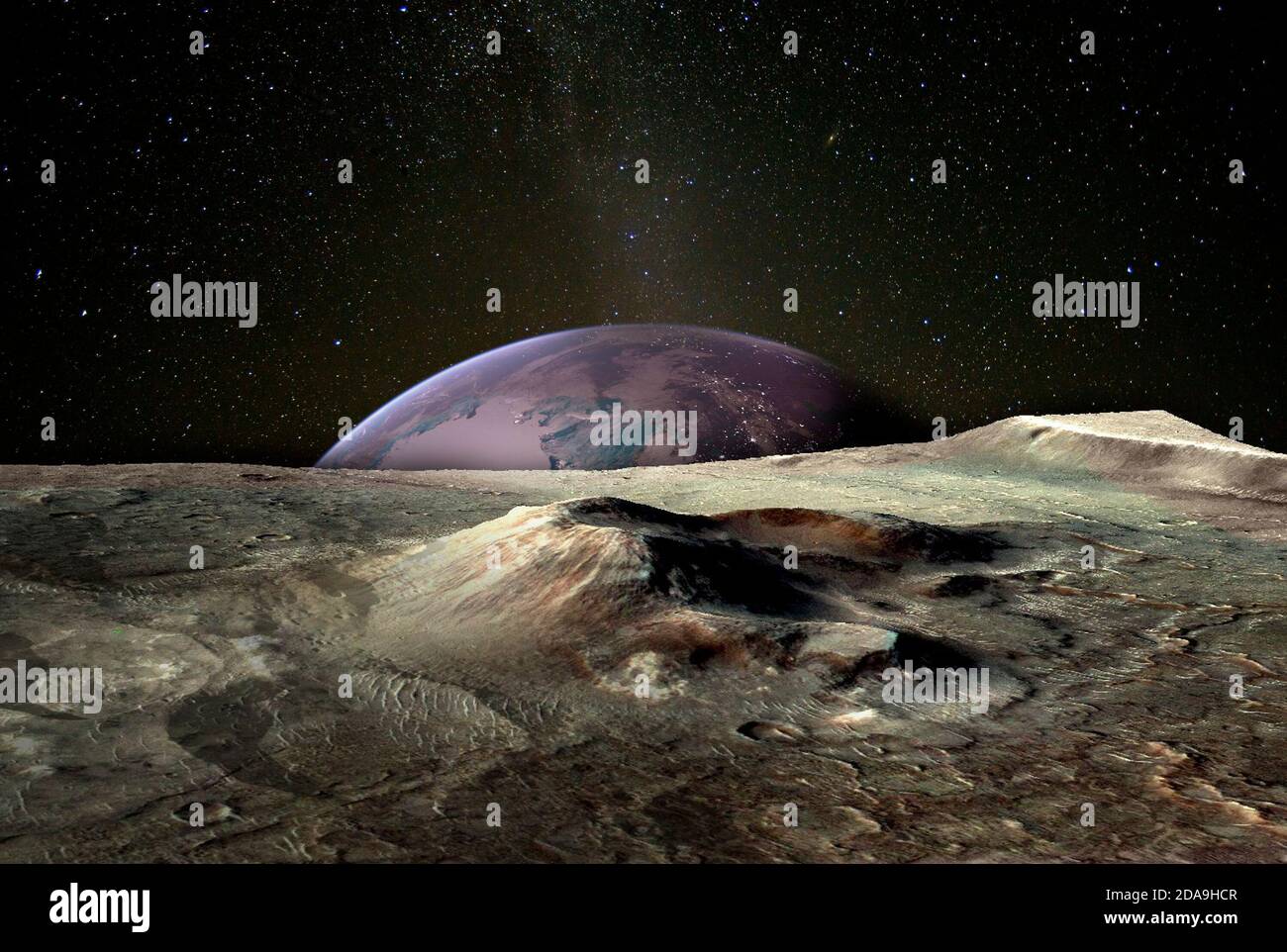 Actual View Of Earth From Moon