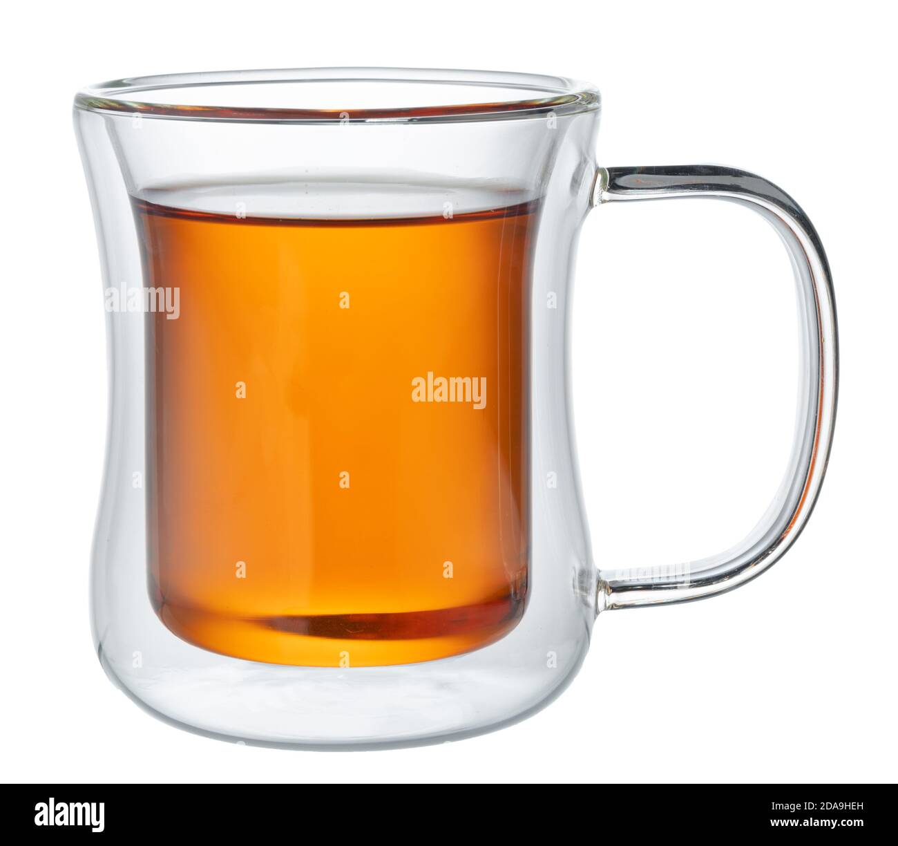Glass cup of tea isolated on white background Stock Photo - Alamy