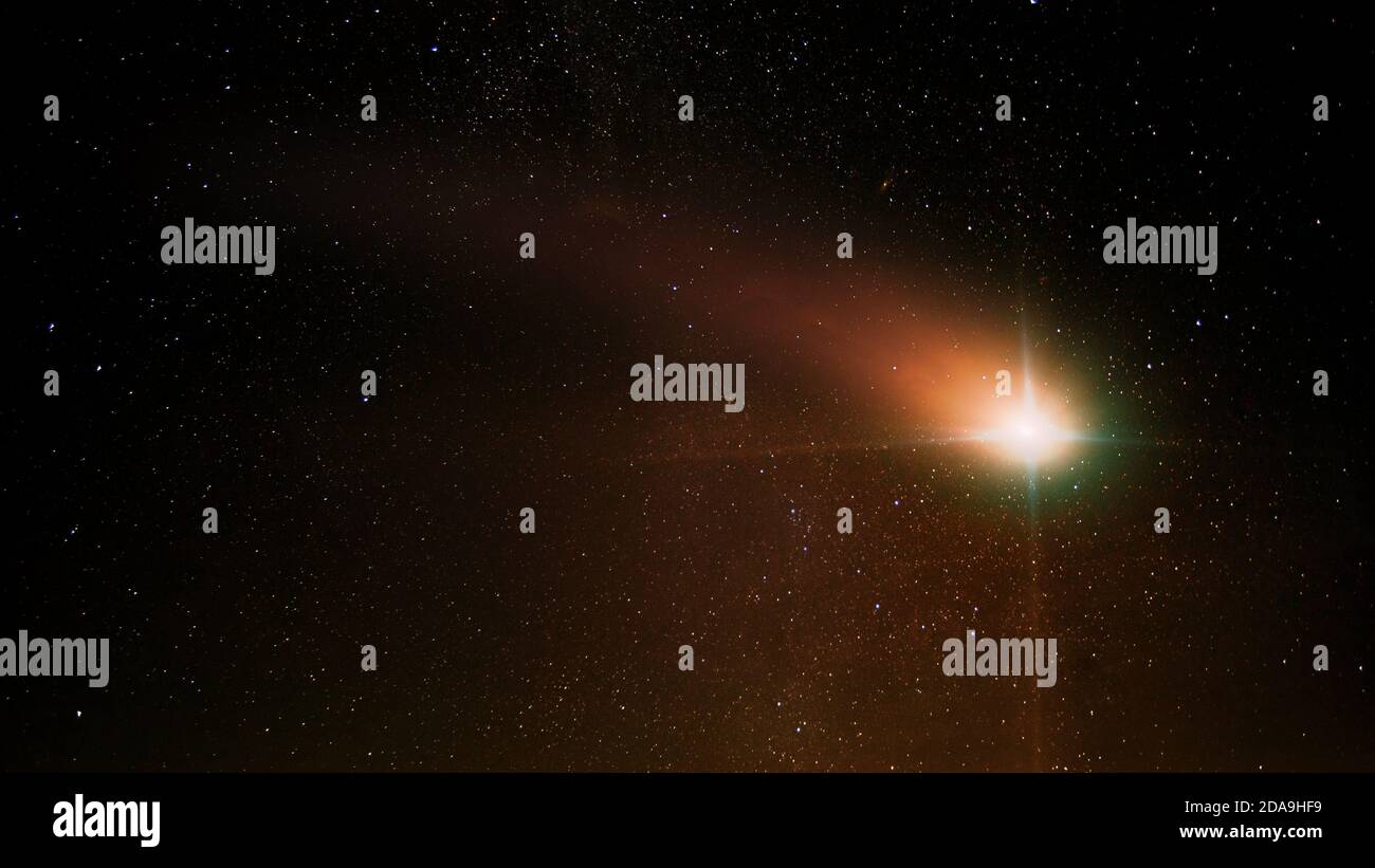 Comet shooting star in space hi-res stock photography and images - Alamy