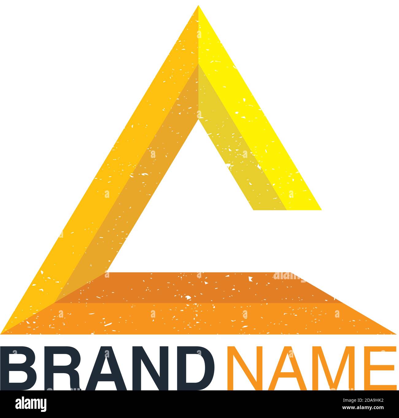 Blue And Yellow Triangle Logo