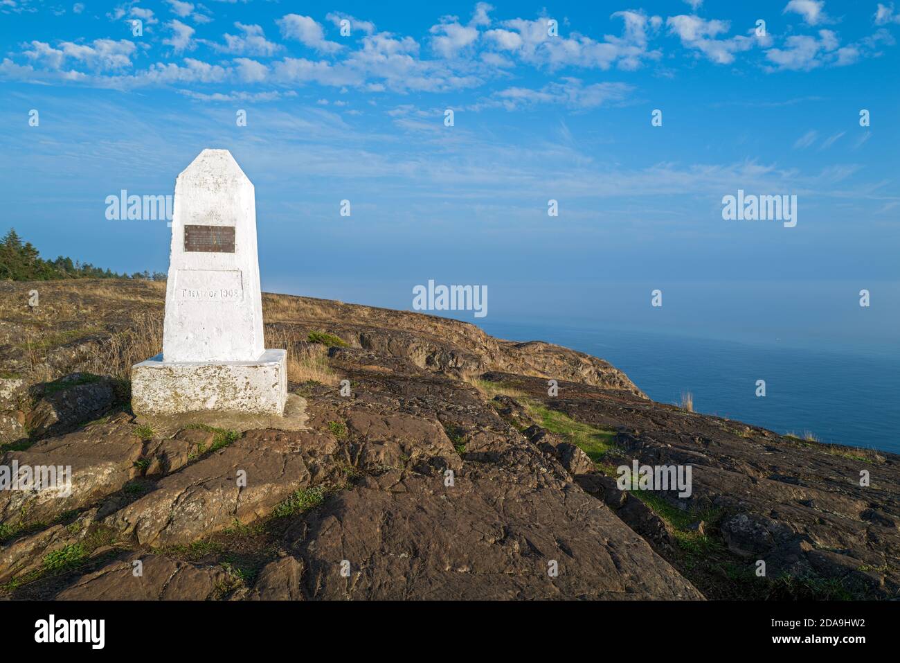The Treaty of 1908 Monument at Iceberg Point on Lopez Island ...