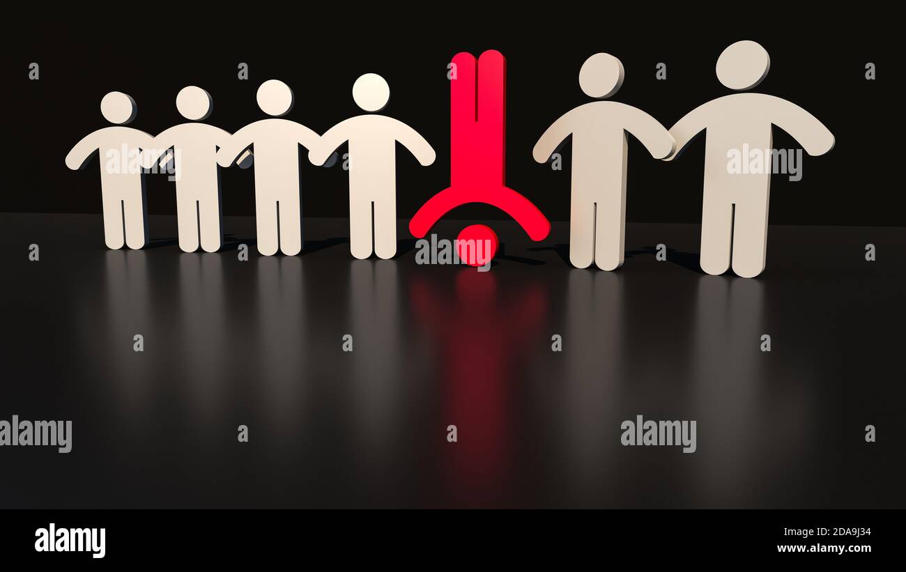 Stand out from the crowd people hi-res stock photography and images - Alamy