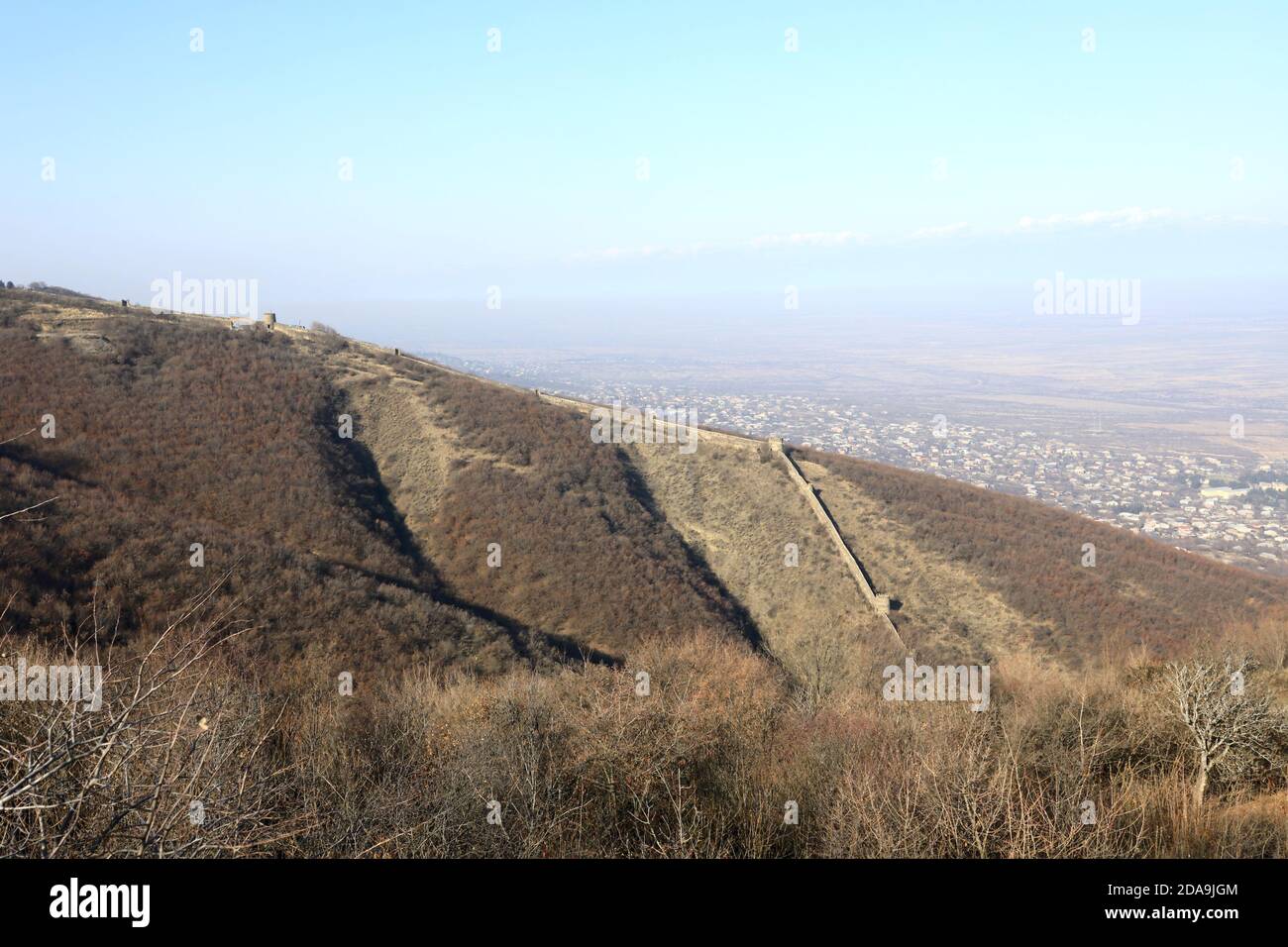View of old wall in Signagi town, Georgia Stock Photo - Alamy