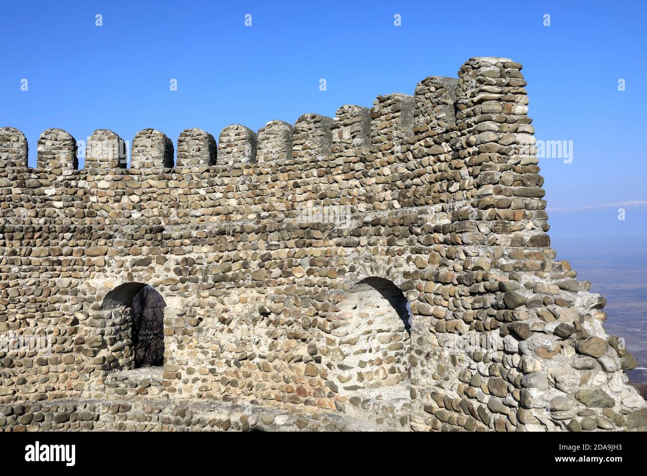 Part of old fortress wall in Signagi town, Georgia Stock Photo - Alamy