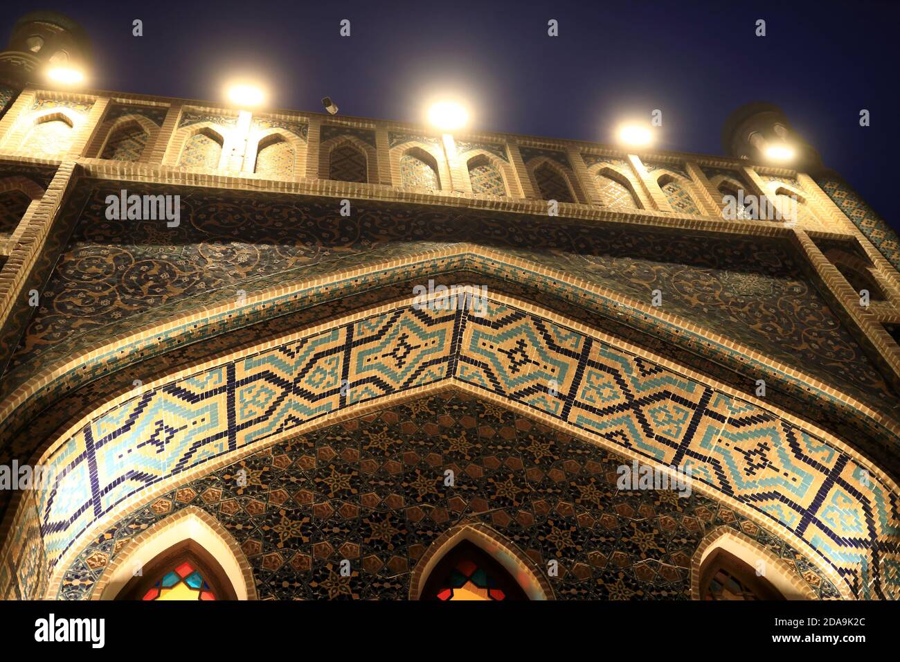 Building of sulfur baths in Old Tbilisi at night Stock Photo - Alamy