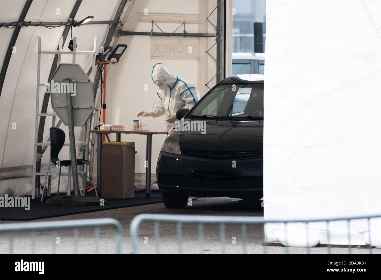 Mobile testing station tent, hot spot for swab test during Coronavirus ...