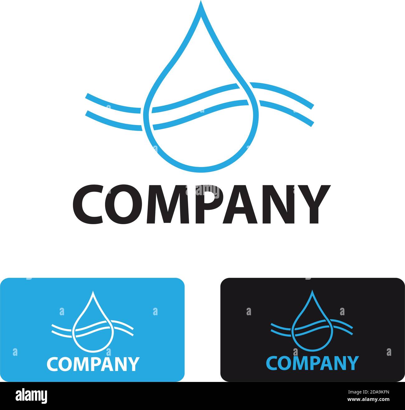 Vector stylized sign water Stock Vector Image & Art - Alamy