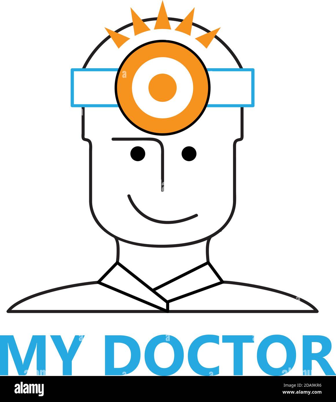 Vector sign doctor with headlamp Stock Vector Image & Art - Alamy