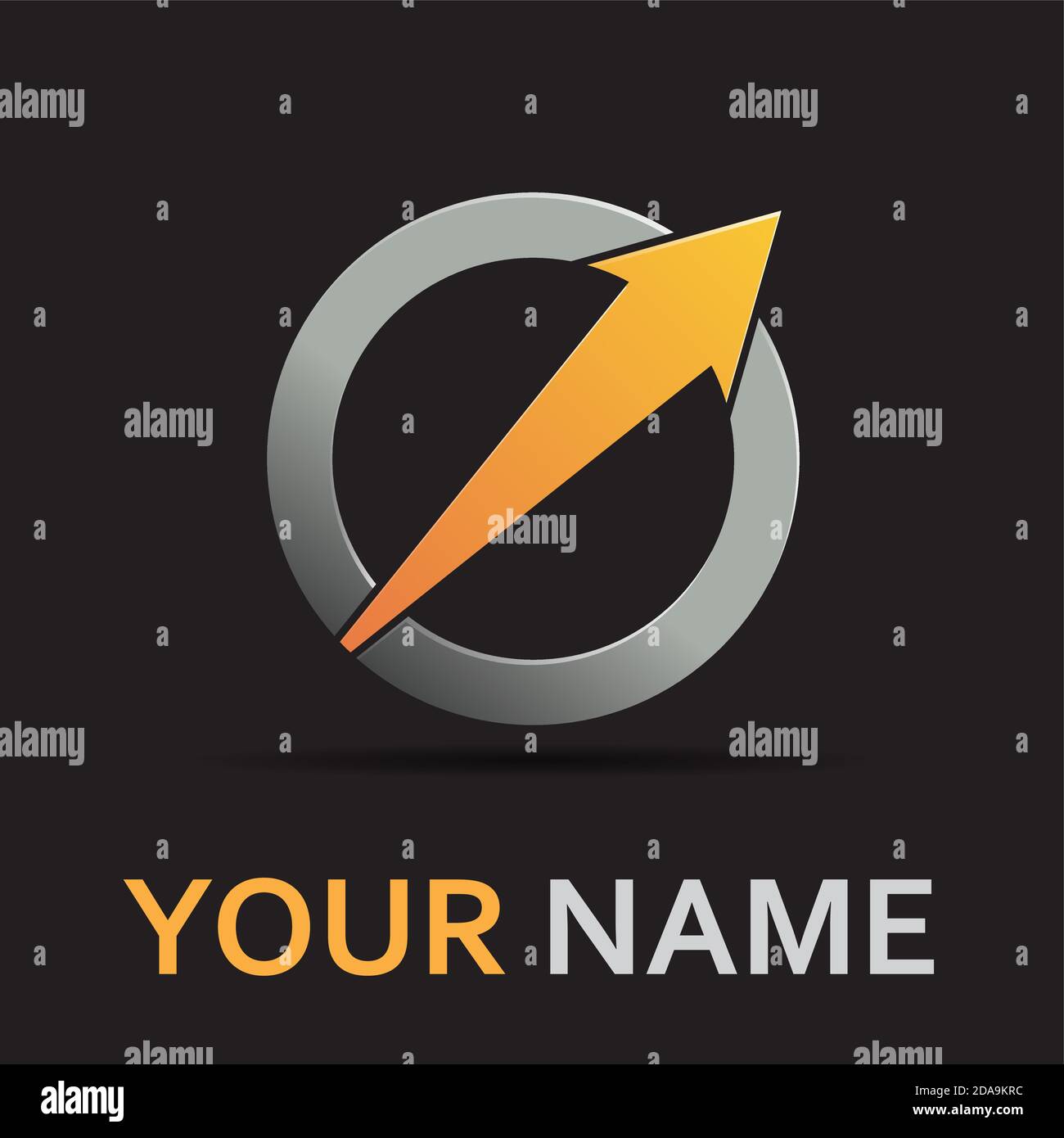 Vector sign abstract circle with arrow Stock Vector Image & Art - Alamy