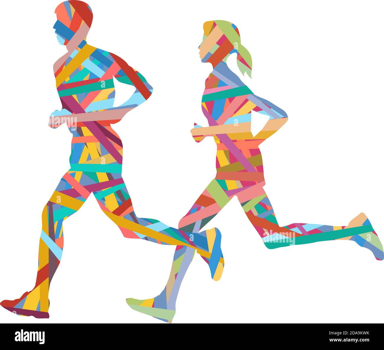 Vector sign runners, competition and success Stock Vector Image & Art ...