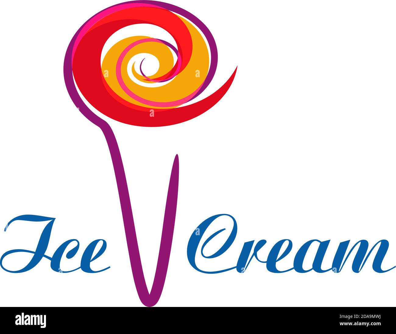 Vector sign ice cream Stock Vector Image & Art - Alamy