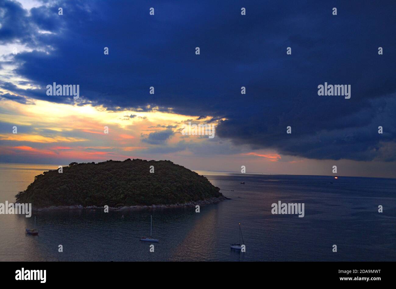 Phuket, Thailand - Sunset from Windmill Viewpoint Stock Photo - Alamy