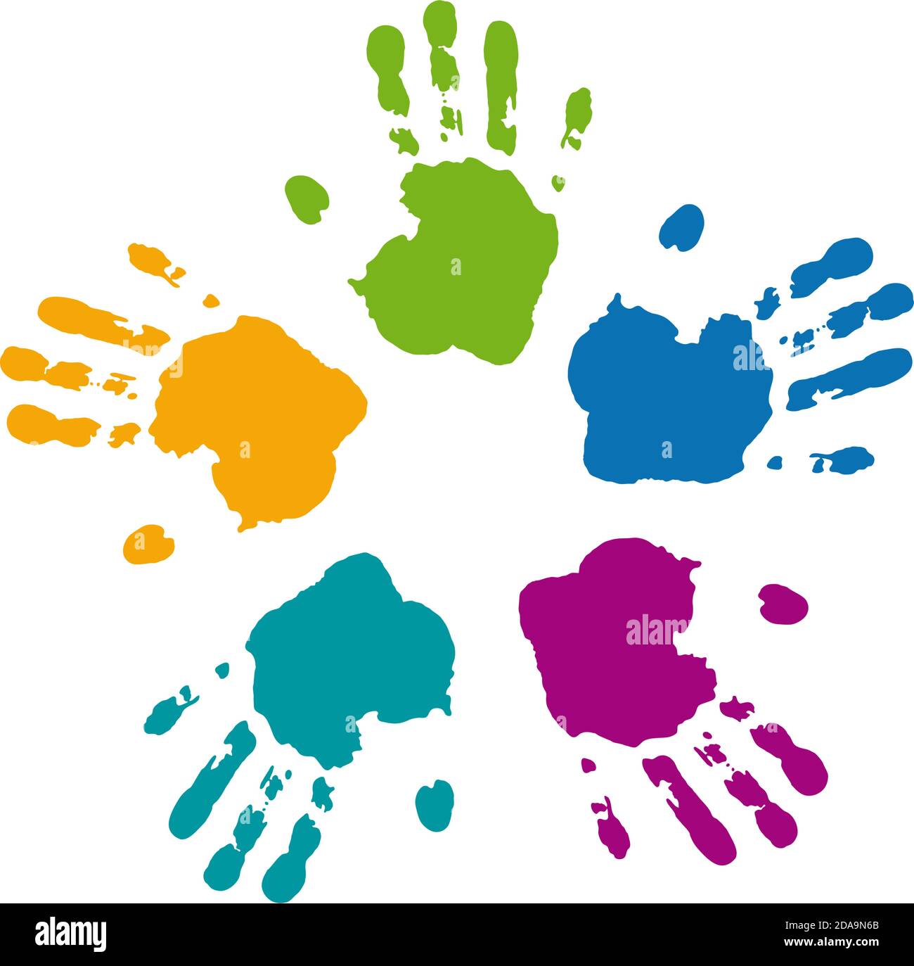 Palms vector vectors Cut Out Stock Images & Pictures - Alamy