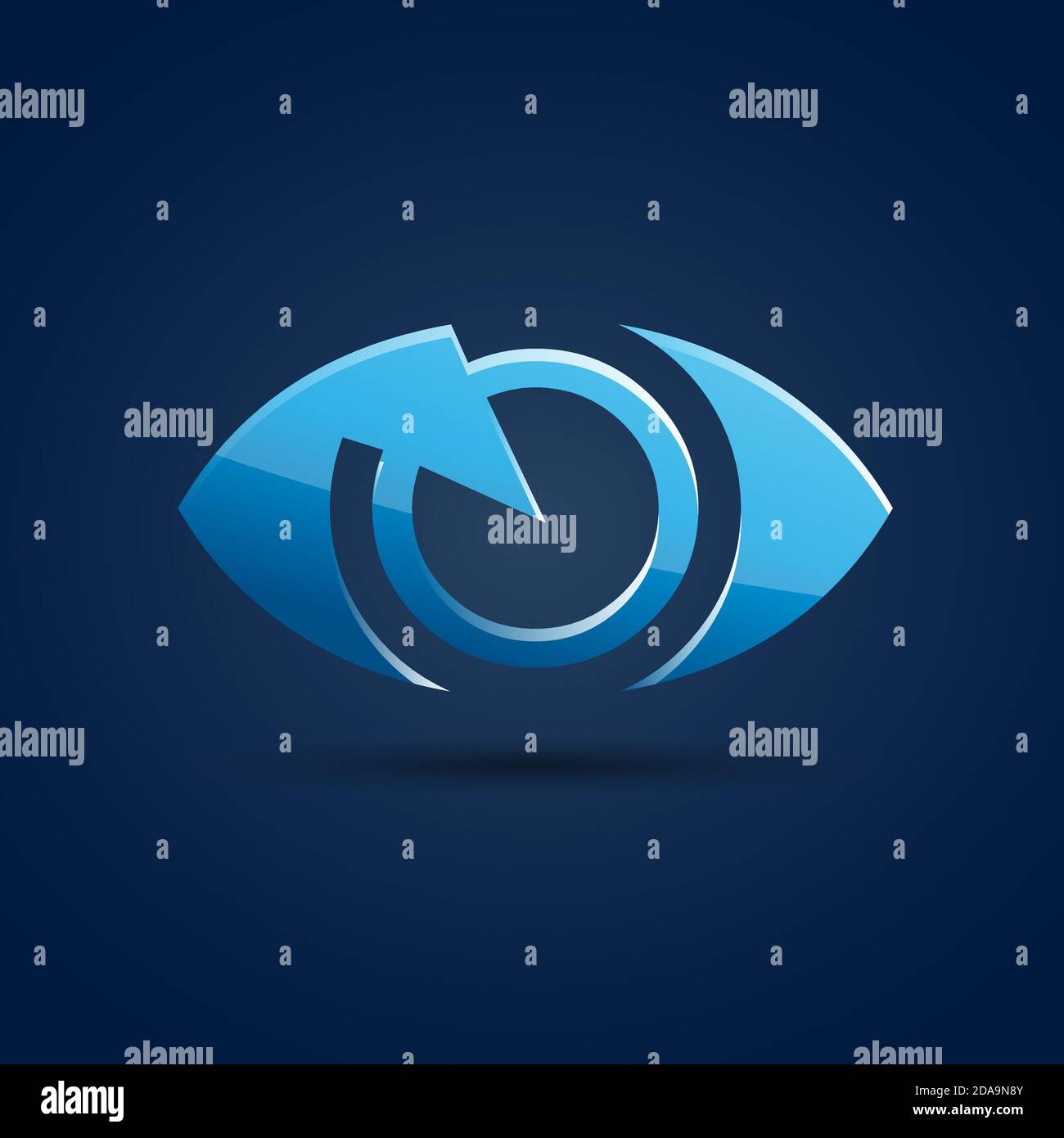 Vector sign blue eye, photographer Stock Vector Image & Art - Alamy