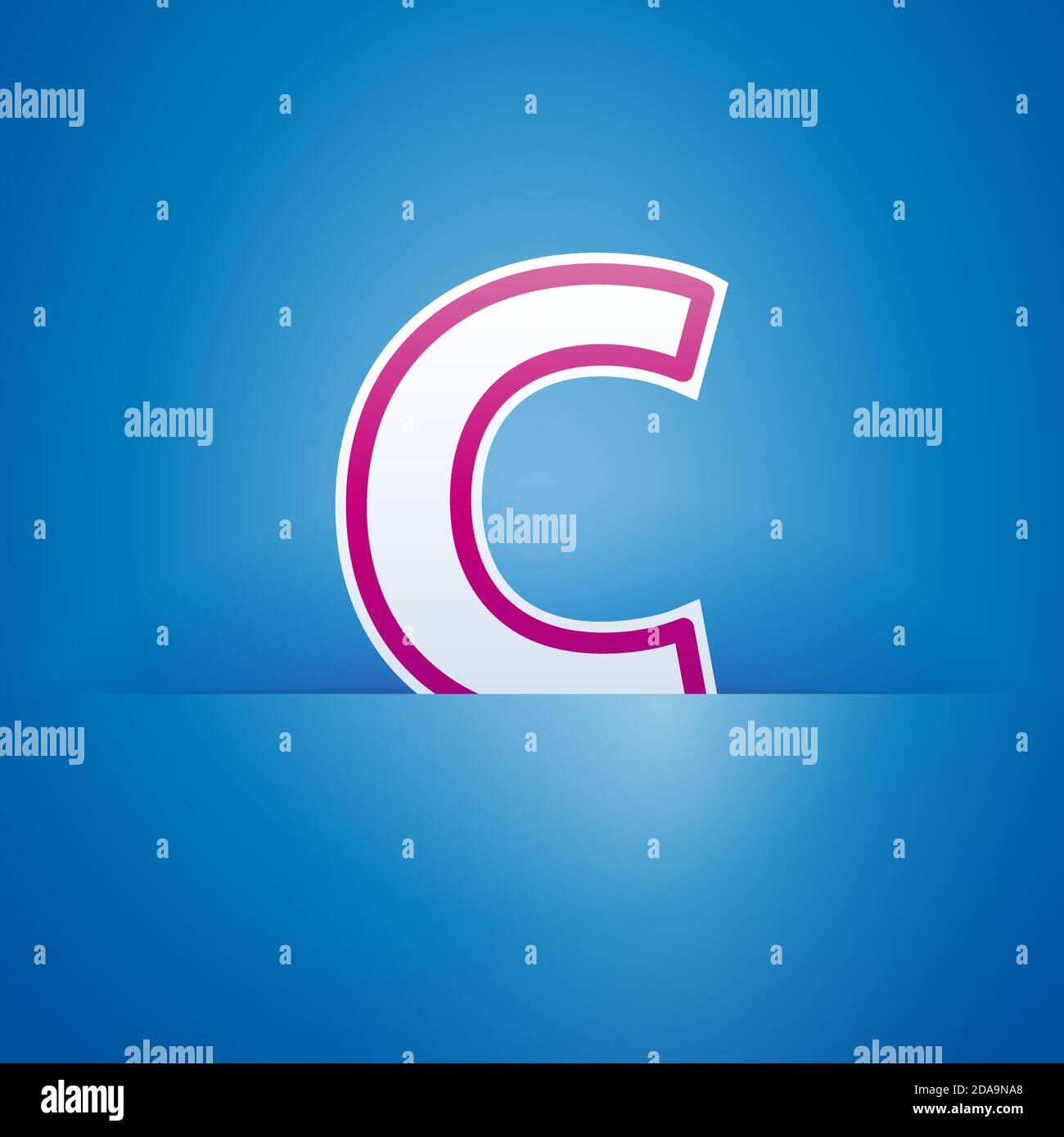 Vector sign pocket with letter C Stock Vector Image & Art - Alamy