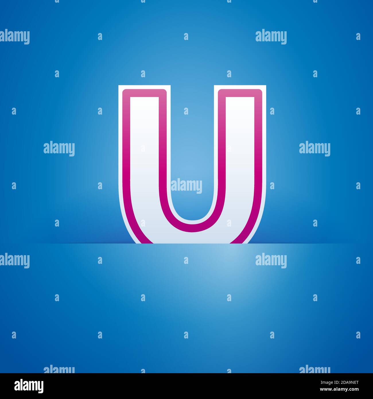 Vector sign pocket with letter U Stock Vector Image & Art - Alamy